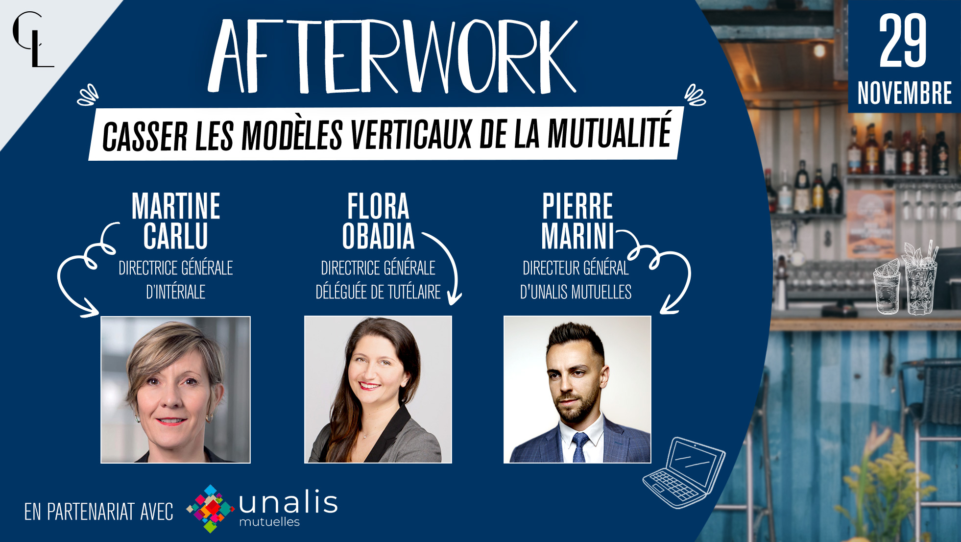 Le Cercle LAB vous propose un afterwork en partenariat avec Unalis Mutuelles